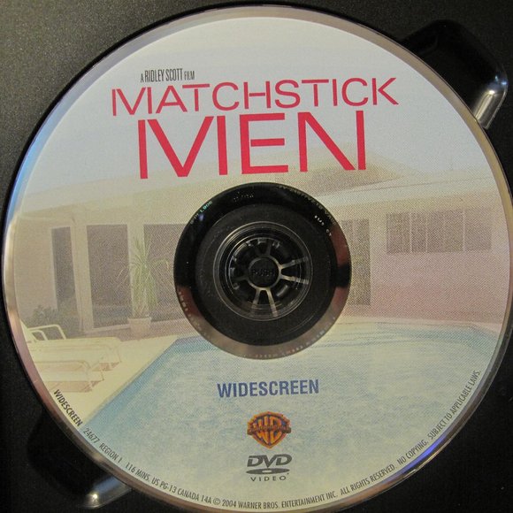 Warner Bros. | Media | Matchstick Men Dvd And Case Widescreen Edition ...